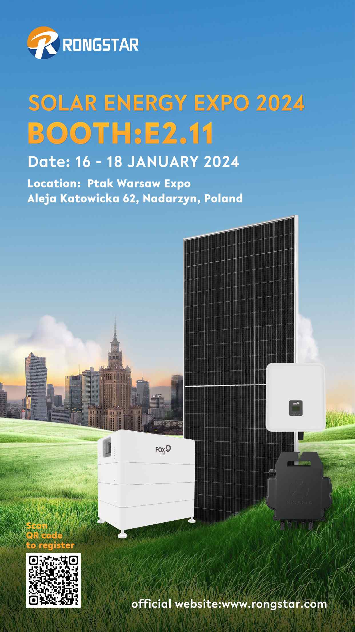 Rongstar is invited to participate in Solar Energy Expo 2024 ...